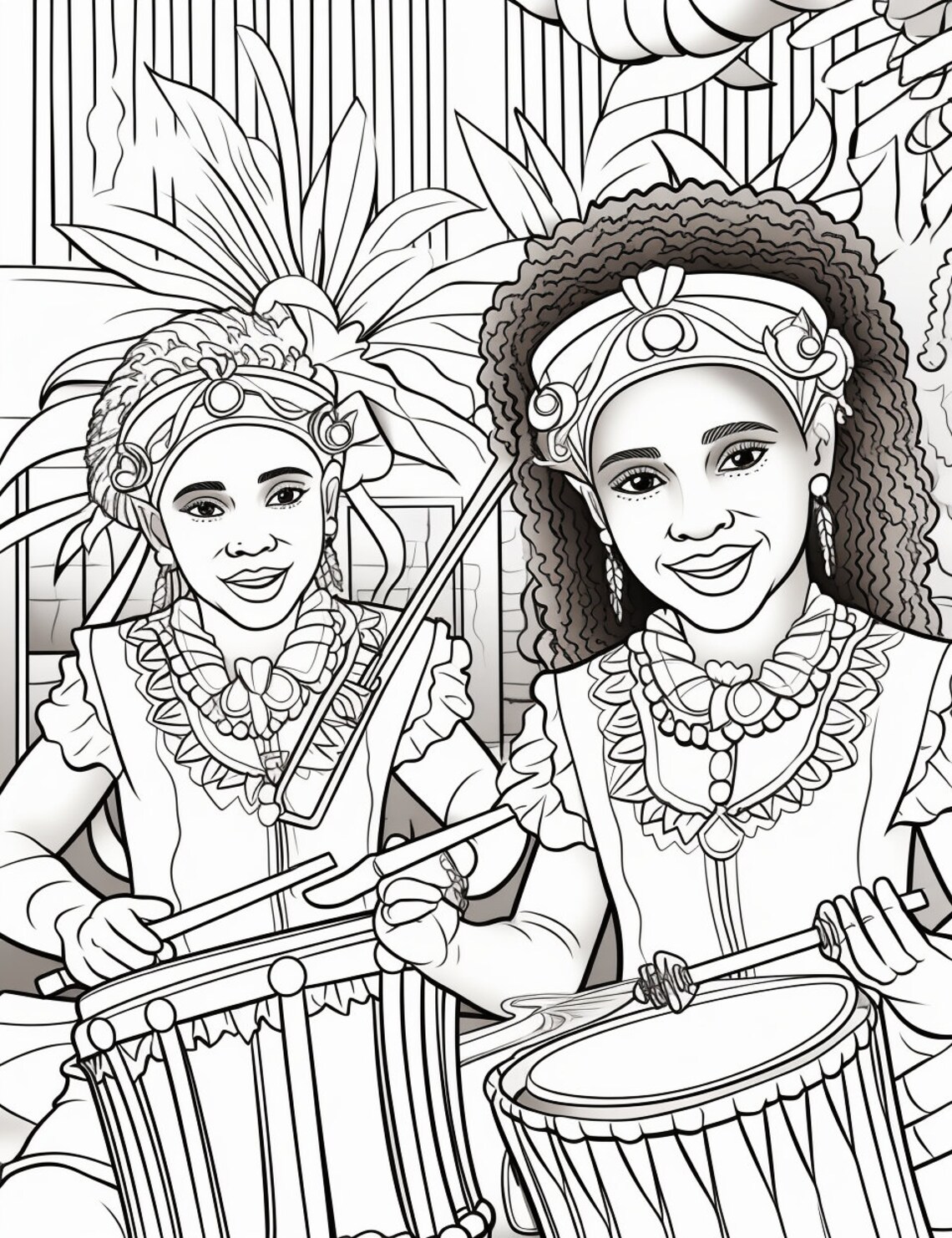 Trinidad & Tobago Coloring Page Instant Download - Etsy
