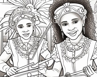 Trinidad & Tobago Coloring Page Instant Download - Etsy