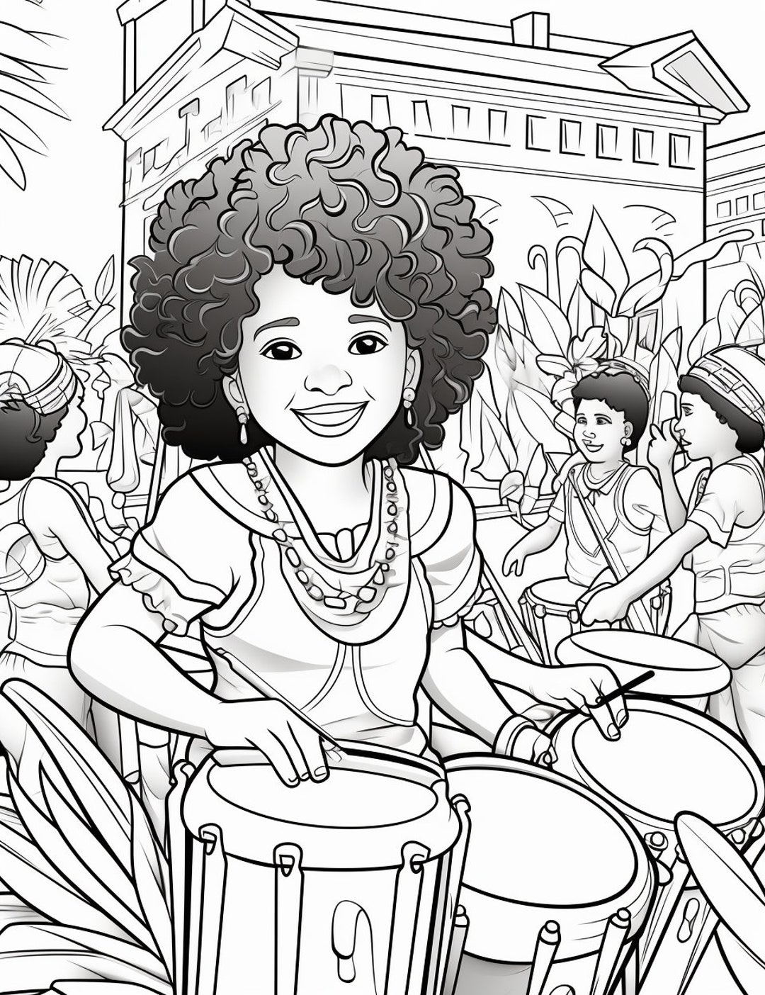 Trinidad & Tobago Coloring Page Instant Download - Etsy