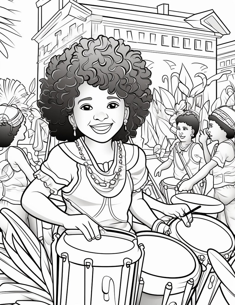 Trinidad & Tobago Coloring Page Instant Download - Etsy