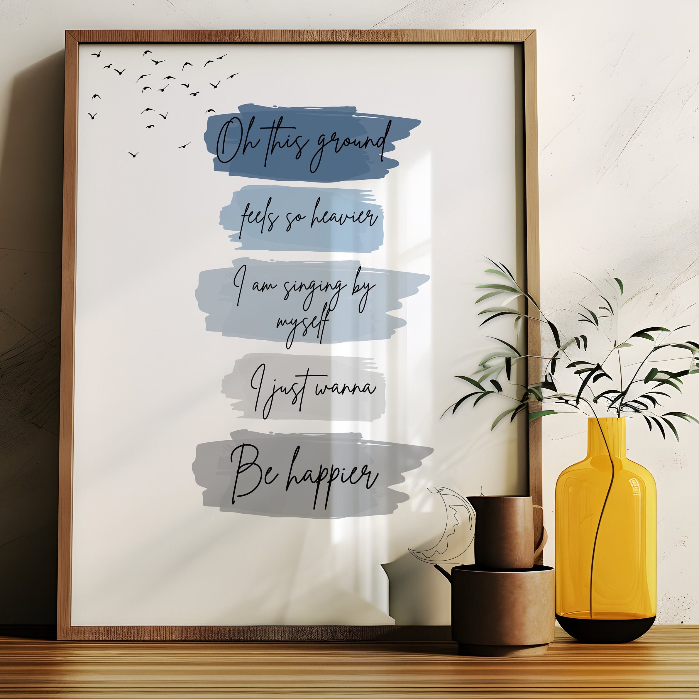 Kpop Gift BTS Room Decor Subtle Bts Wall Art Song Lyric Poster ...