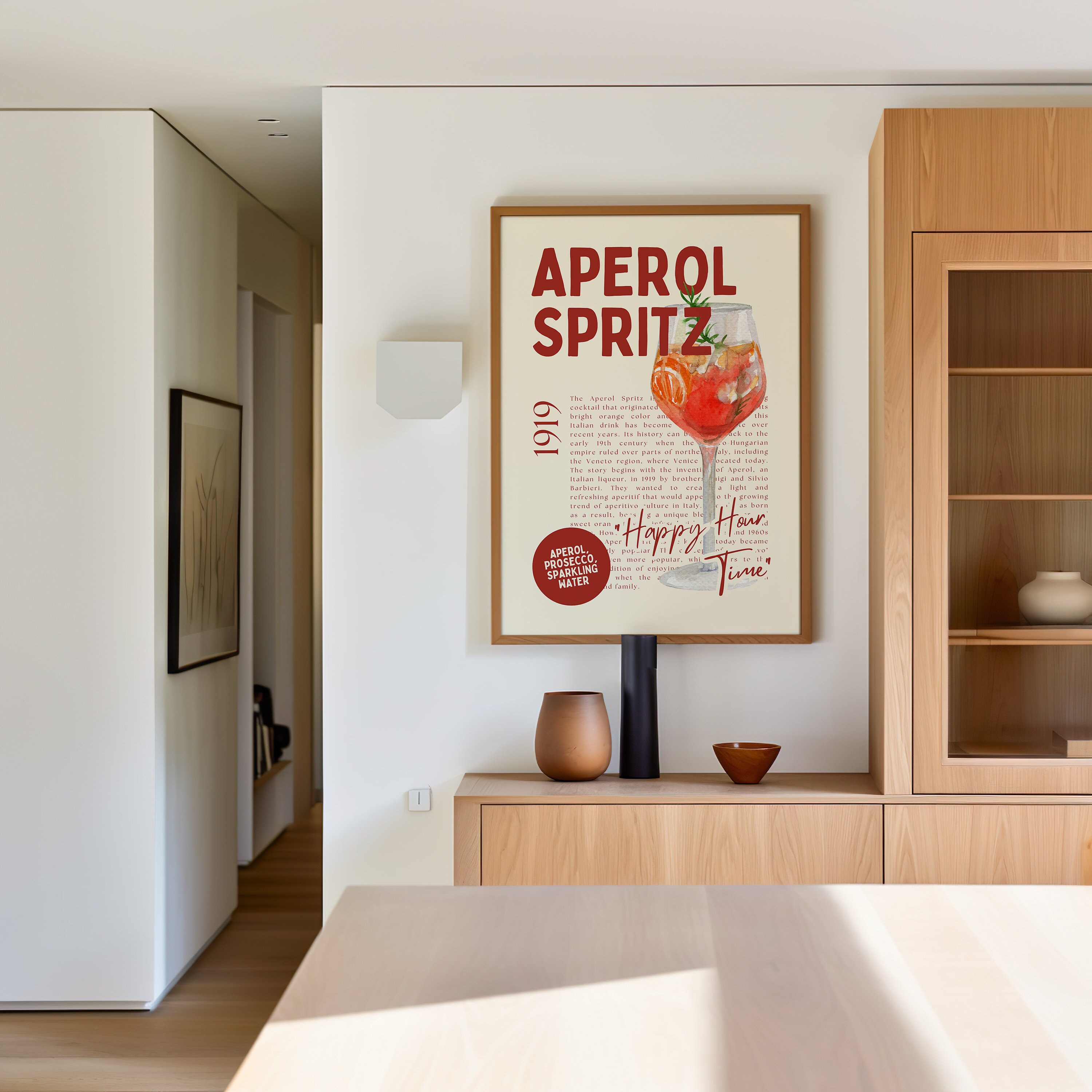 Aperol Spritz Cocktail Bar Sign for Home Cocktail Wall Art Bar Wall ...