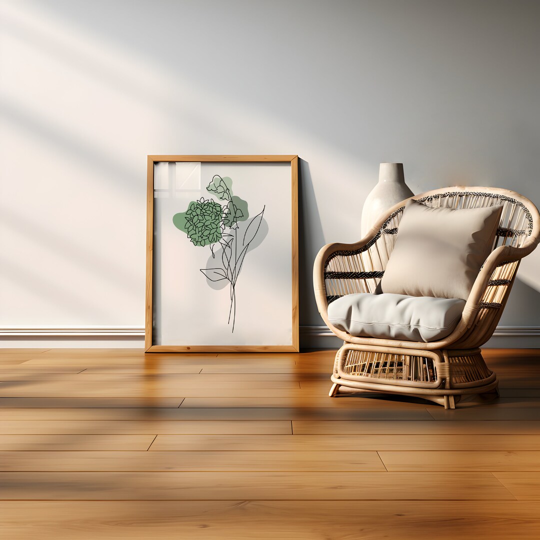 Wildflower Birth Month Flower Wall Art Botanical Décor Digital Art Wall ...