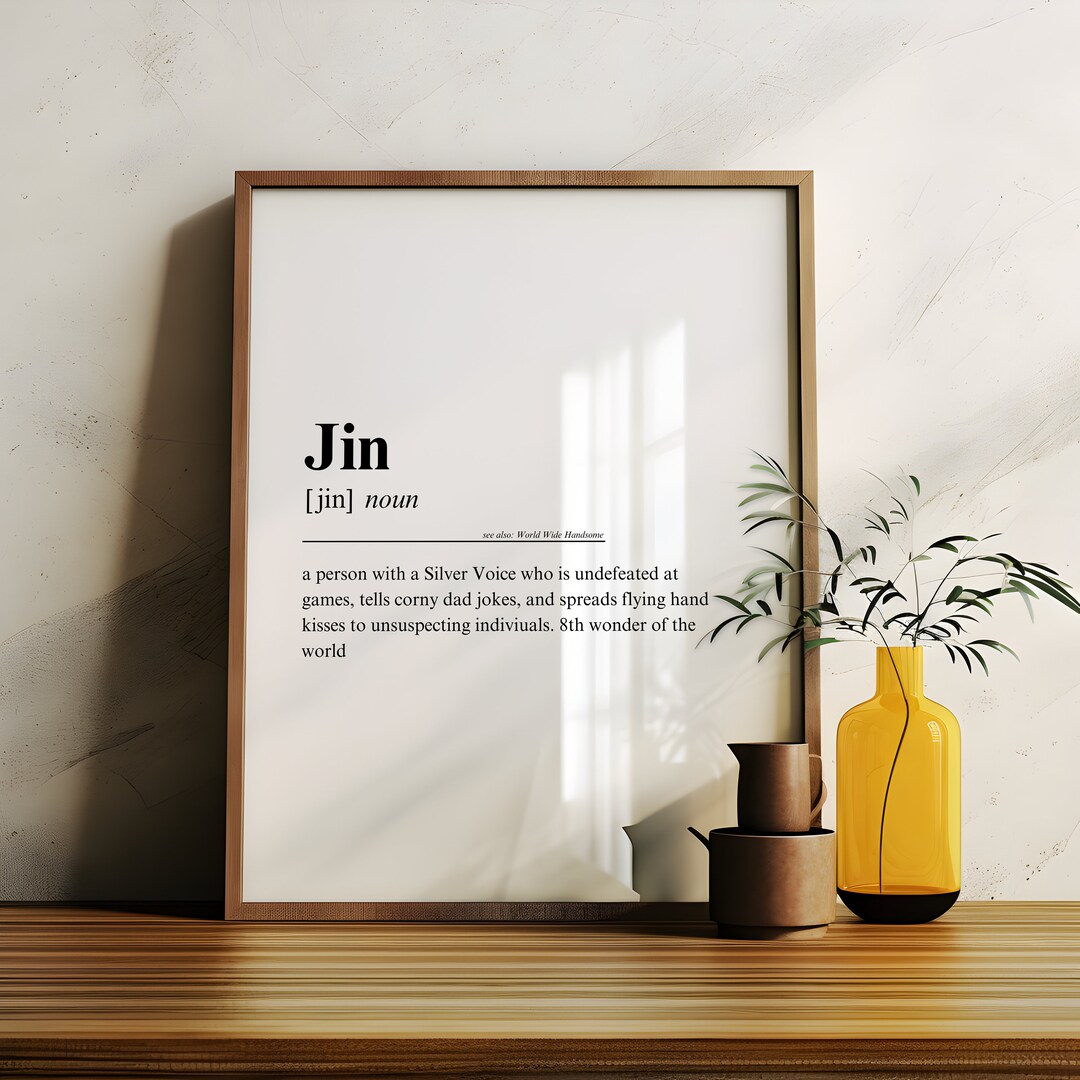 BTS Jin Wall Decor BTS ARMY Shelf Decor Kpop Fan Gift Idea for Bts ...