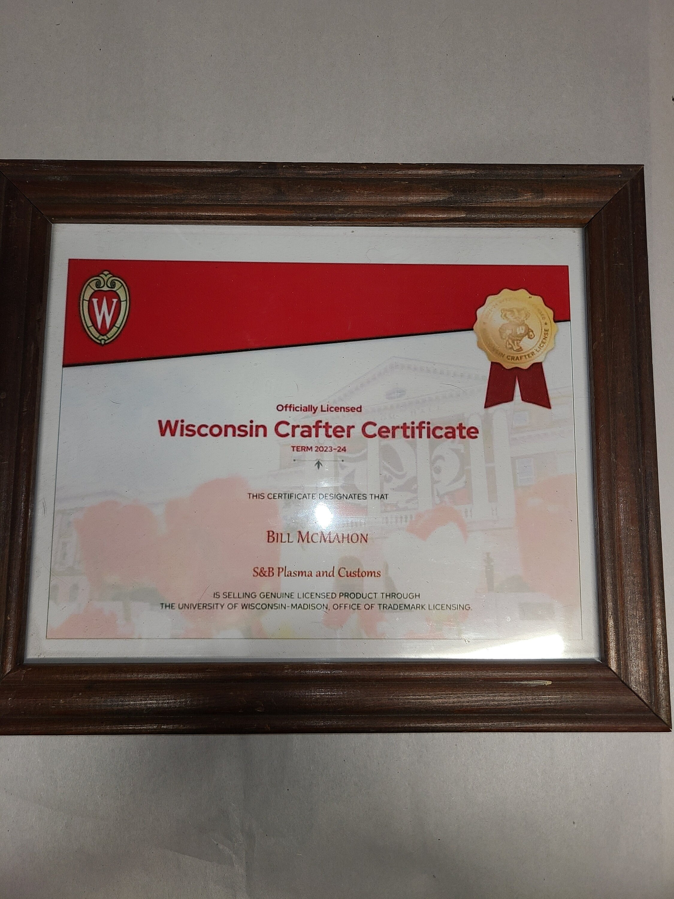 Wisconsin Badger Metal Art - Etsy