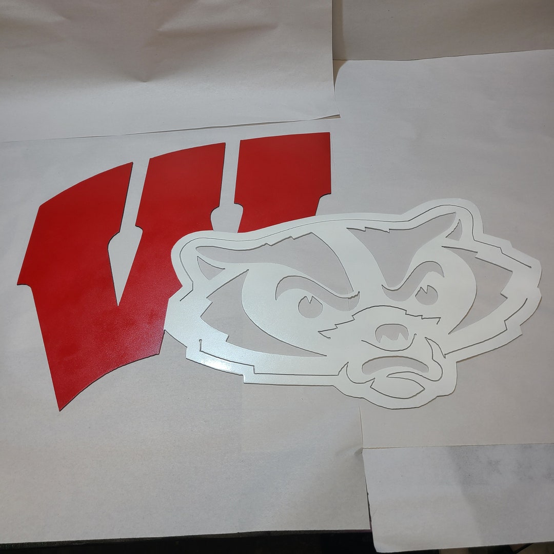 Wisconsin Badger Metal Art - Etsy