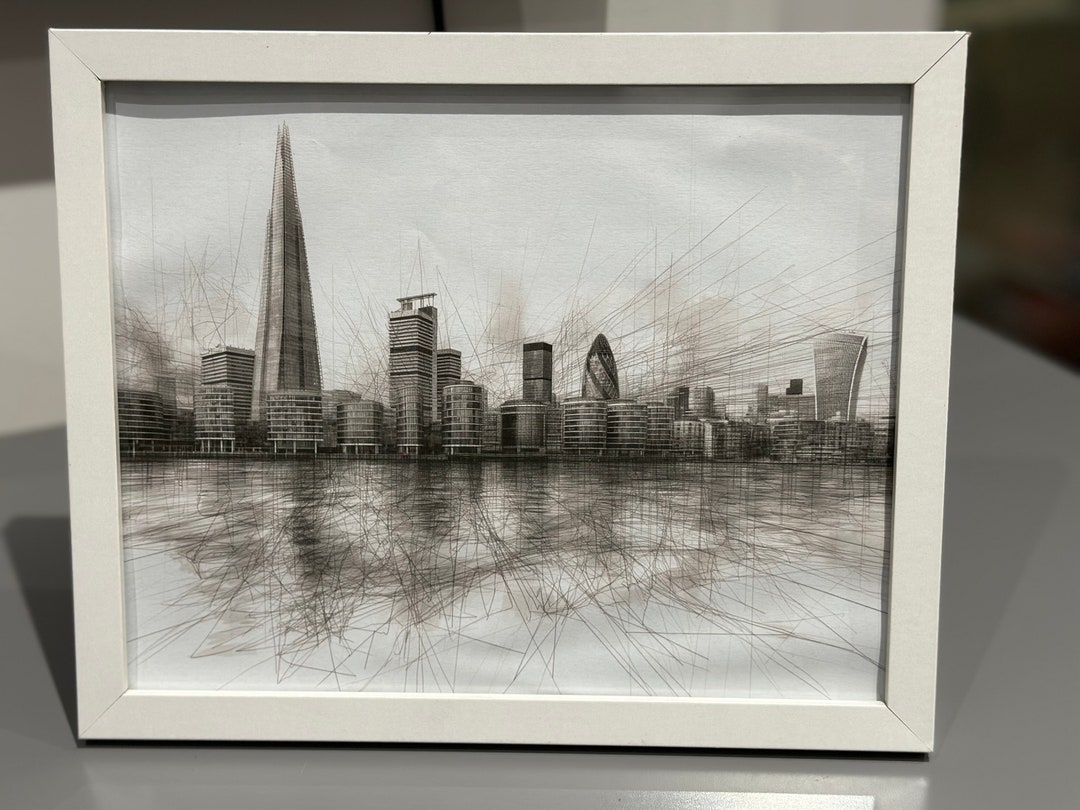 Architectural Drafting Print - the Shard (style 02) - Etsy UK