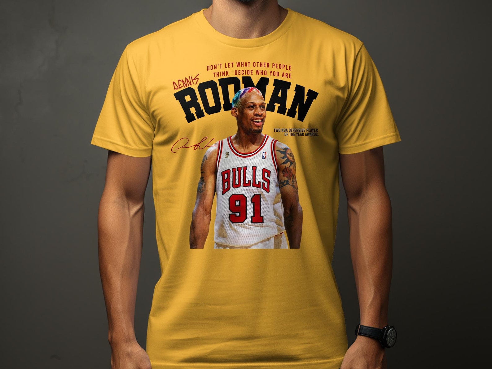 Dennis Rodman ,image Printed Tee, Unisex Casual T-shirt, Modern Unique ...