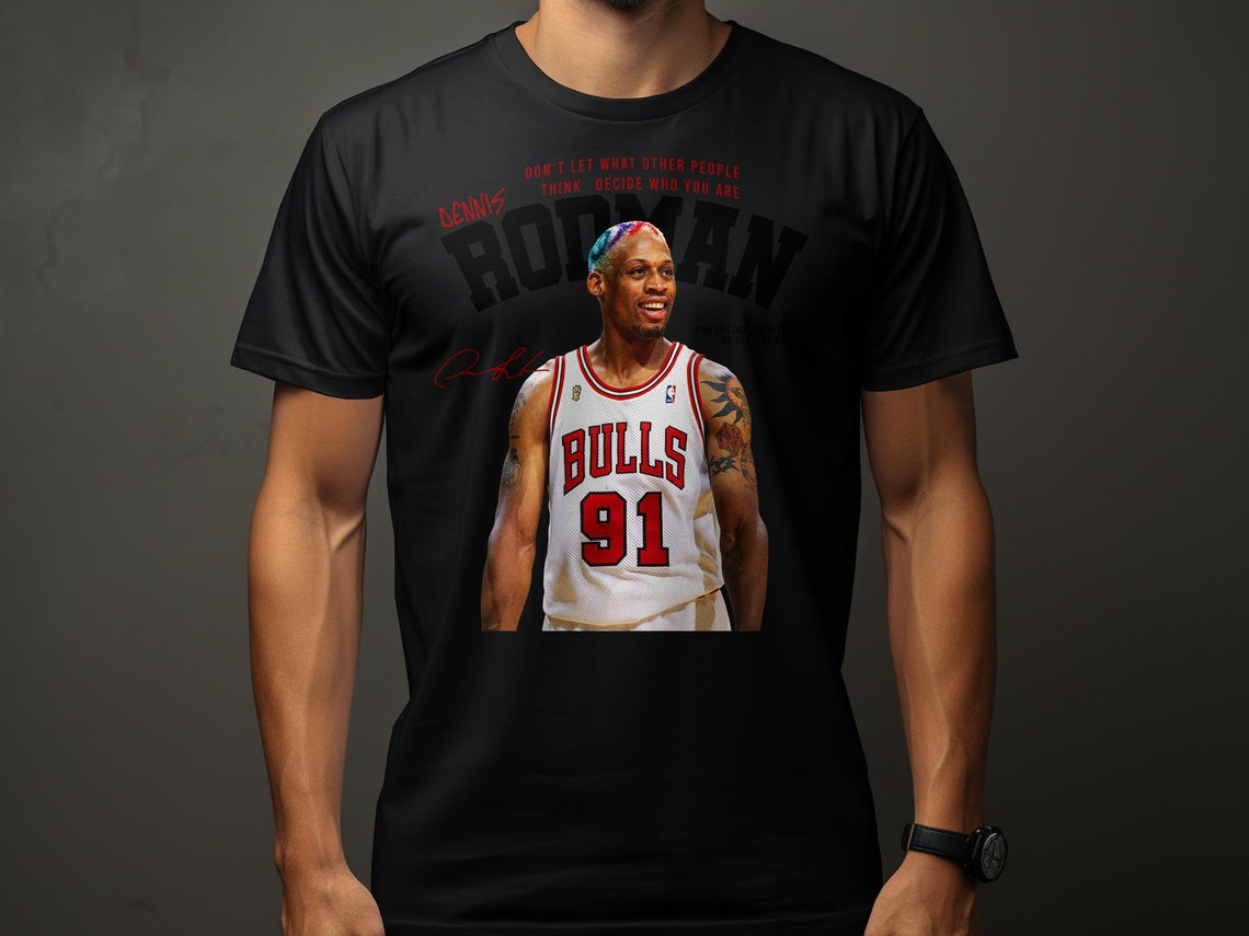 Dennis Rodman ,image Printed Tee, Unisex Casual T-shirt, Modern Unique ...