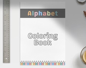 Educational ABC Coloring Book for Kids | Learn While Having Fun - Etsy