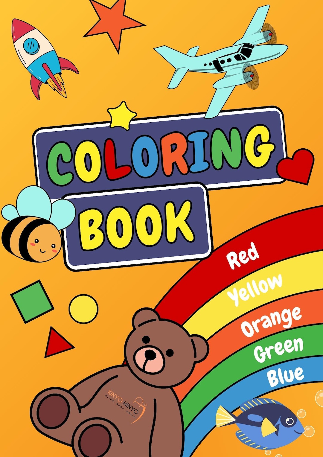 Printable Coloring Book - Instant Download Digital Art for Kids | Fun ...