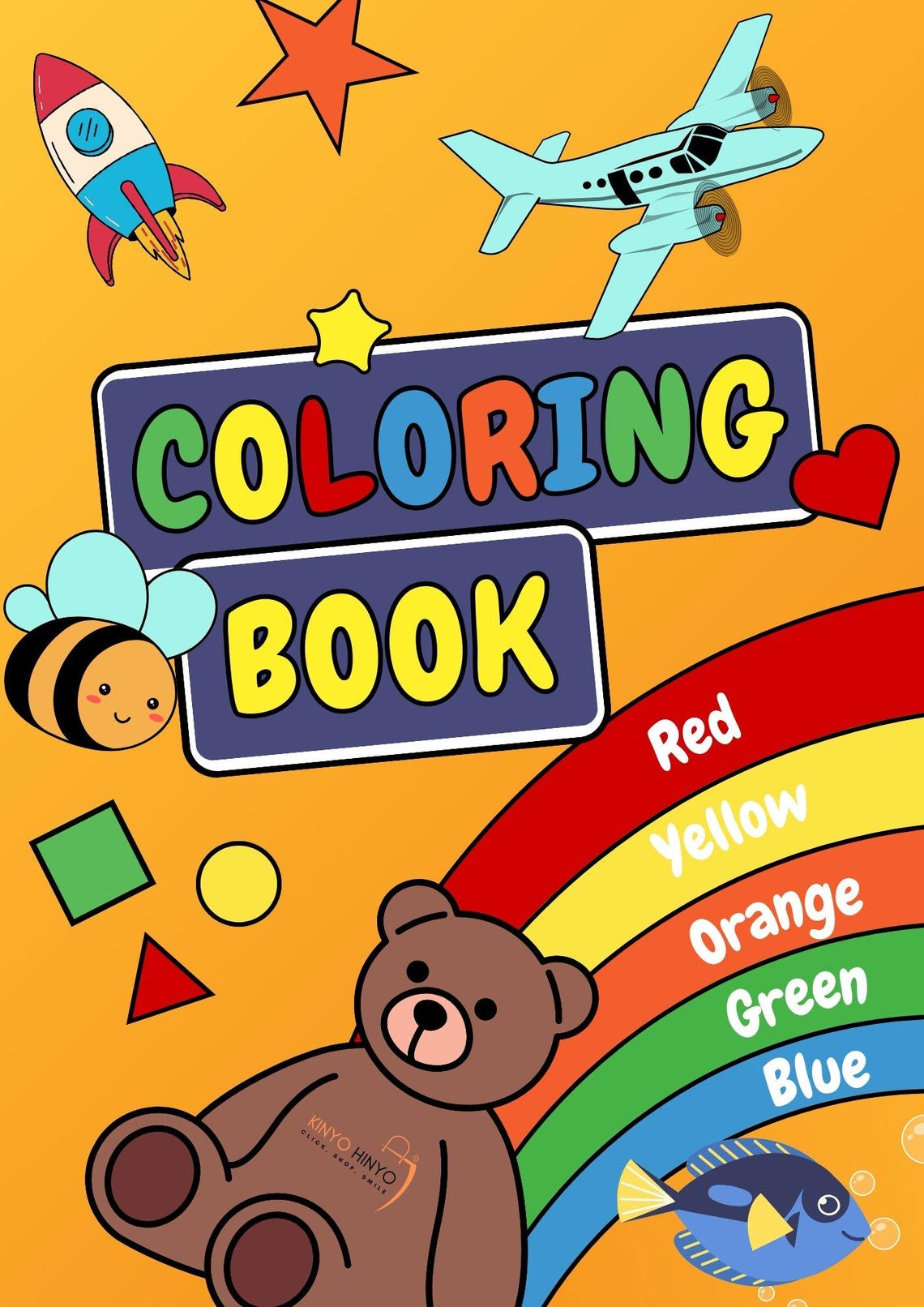 Printable Coloring Book - Instant Download Digital Art for Kids | Fun ...