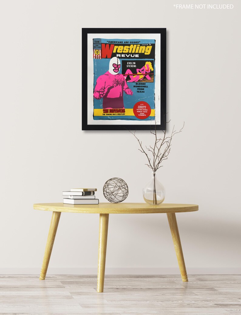 Wrestling Magazine Screen Print - Etsy