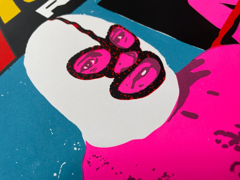 Wrestling Magazine Screen Print - Etsy
