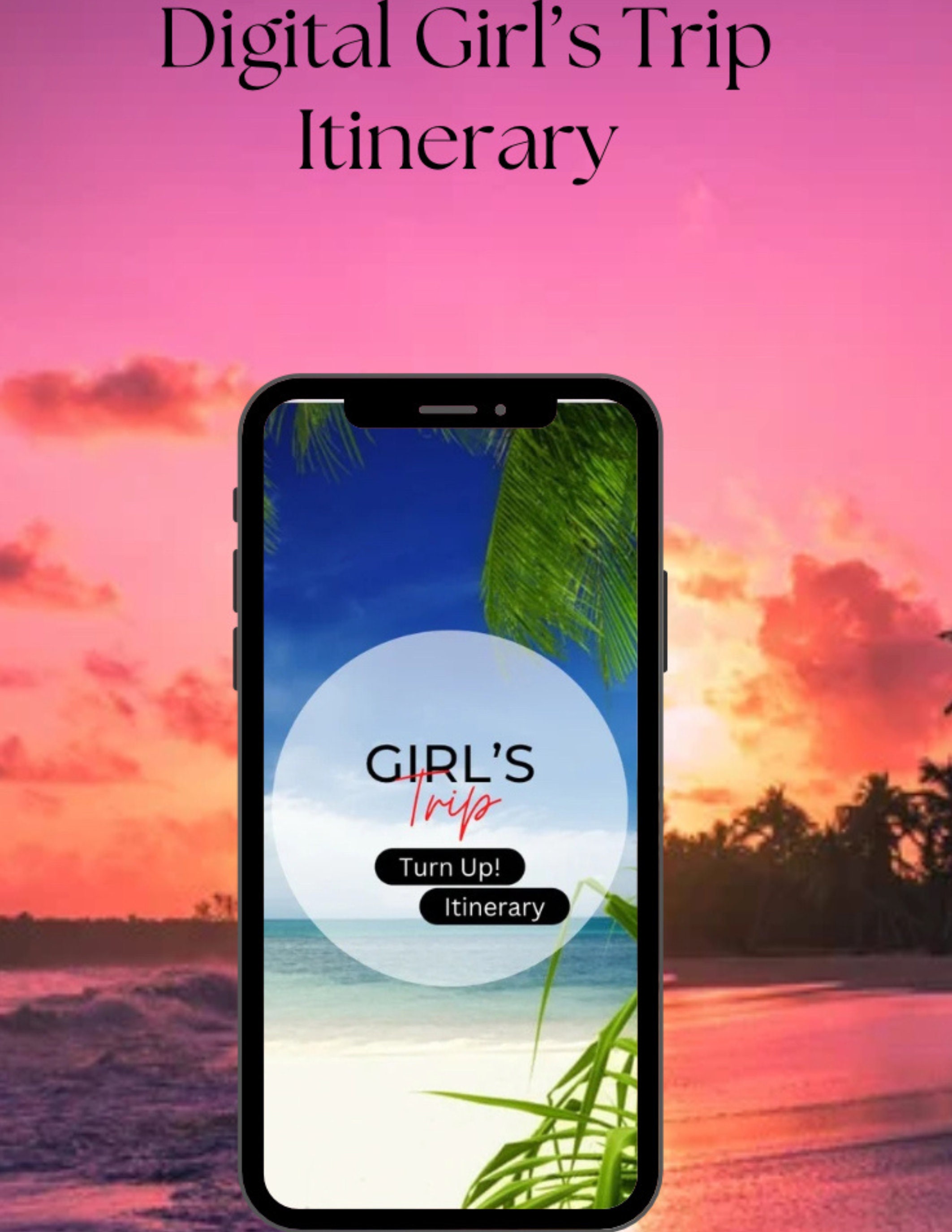Girls Trip Itinerary, Itinerary Template, Travel Itinerary, Weekend ...