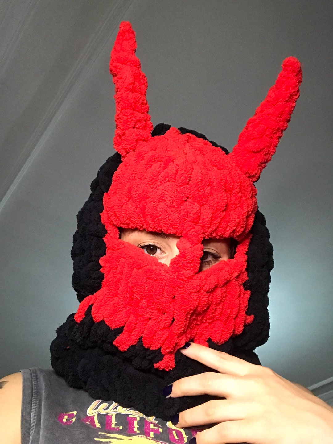 DEVILISH SKI MASK - Etsy