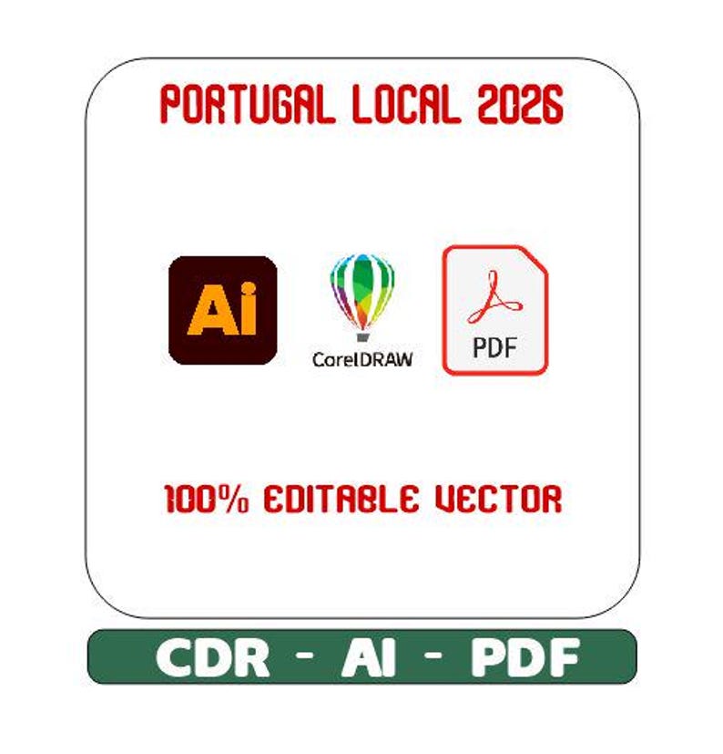Portugal 2026 Jersey Sublimation Template | Soccer Shirt Design AI CDR ...
