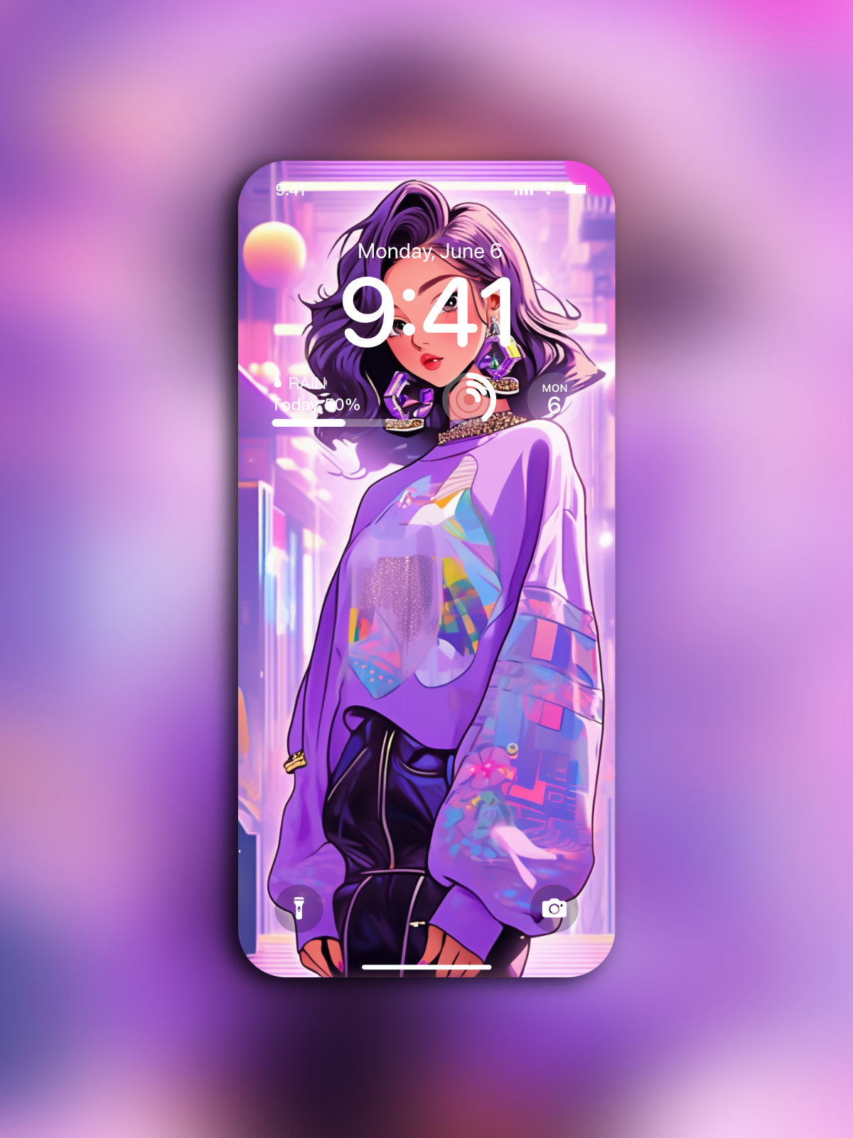 IPhone 15 Wallpapers of Dopamine Girls in Tiffany Blue Colorful ...