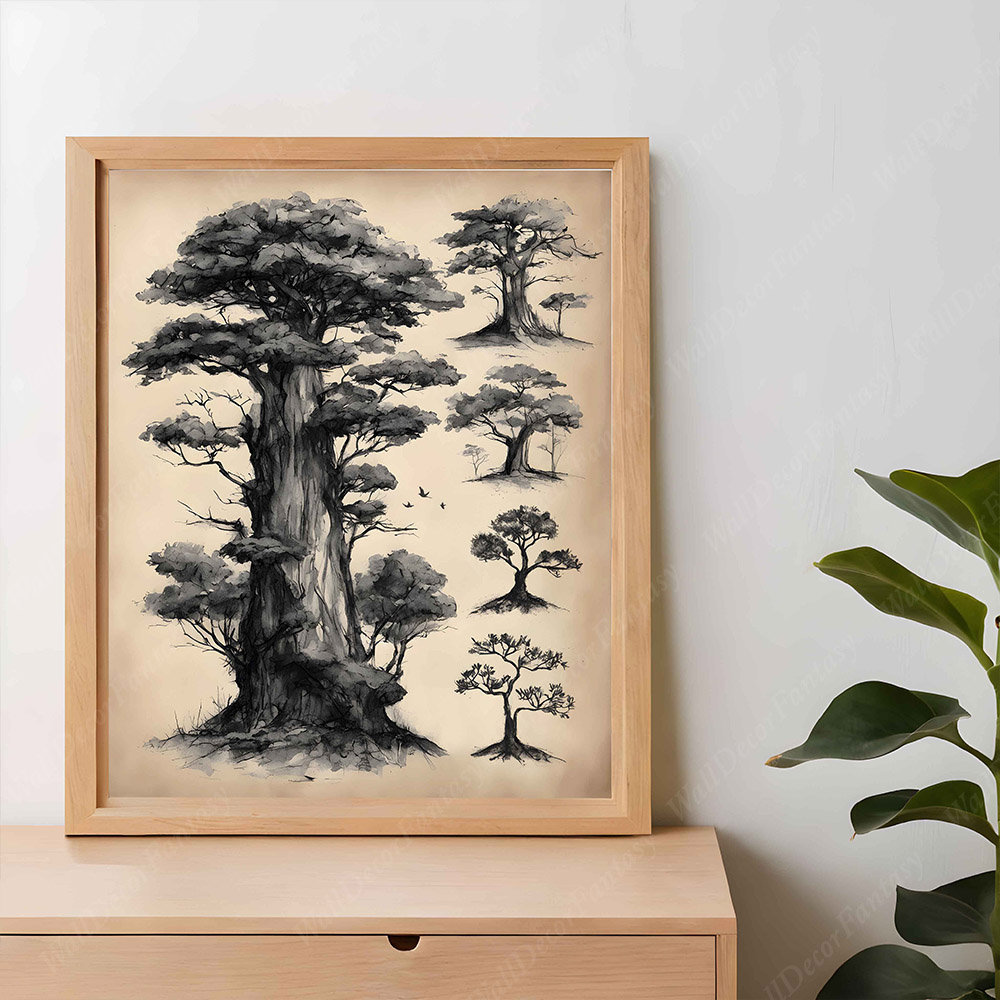 Mallorns of Lothlorien Printable Wall Art Digital Download LOTR Lord of ...