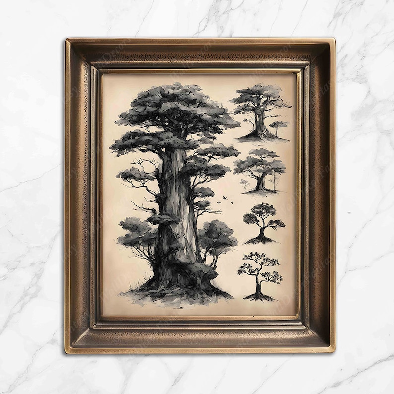 Mallorns of Lothlorien | Printable Wall Art | Digital Download | LOTR ...