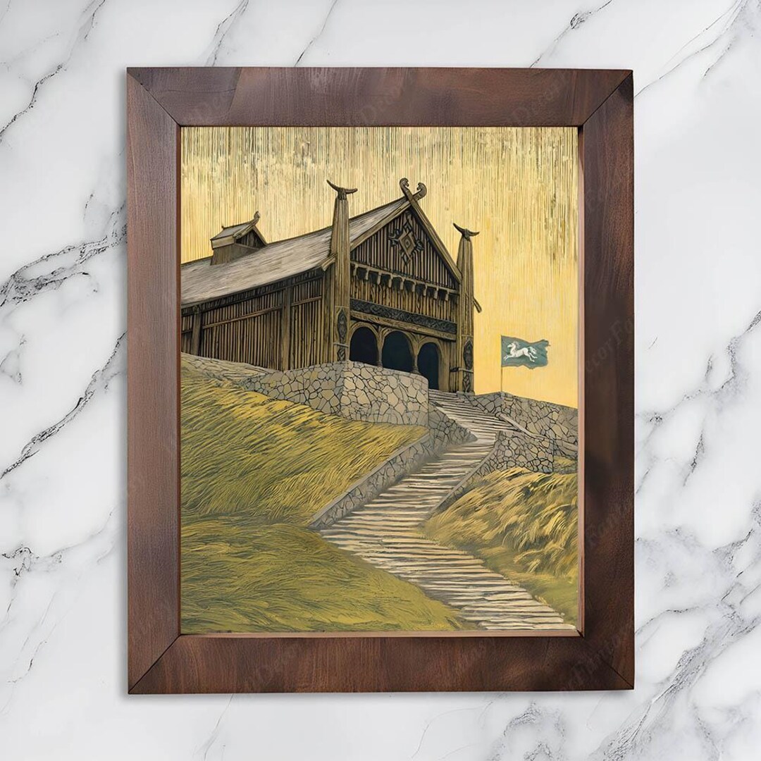 The Golden Hall | Printable Art | Digital Download | Lord of the Rings ...