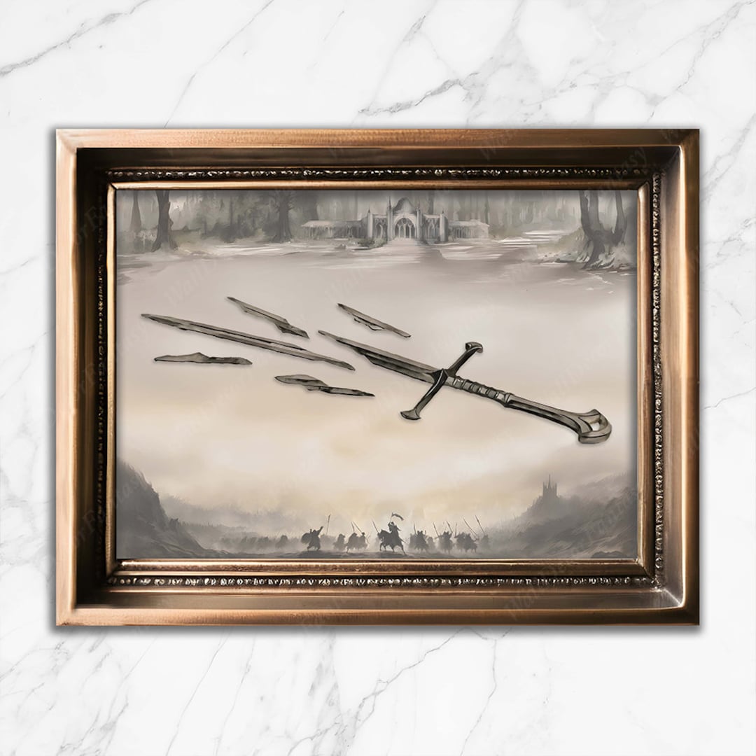 Narsil Undone | Printable Wall Art | Digital Download | Lord of the ...