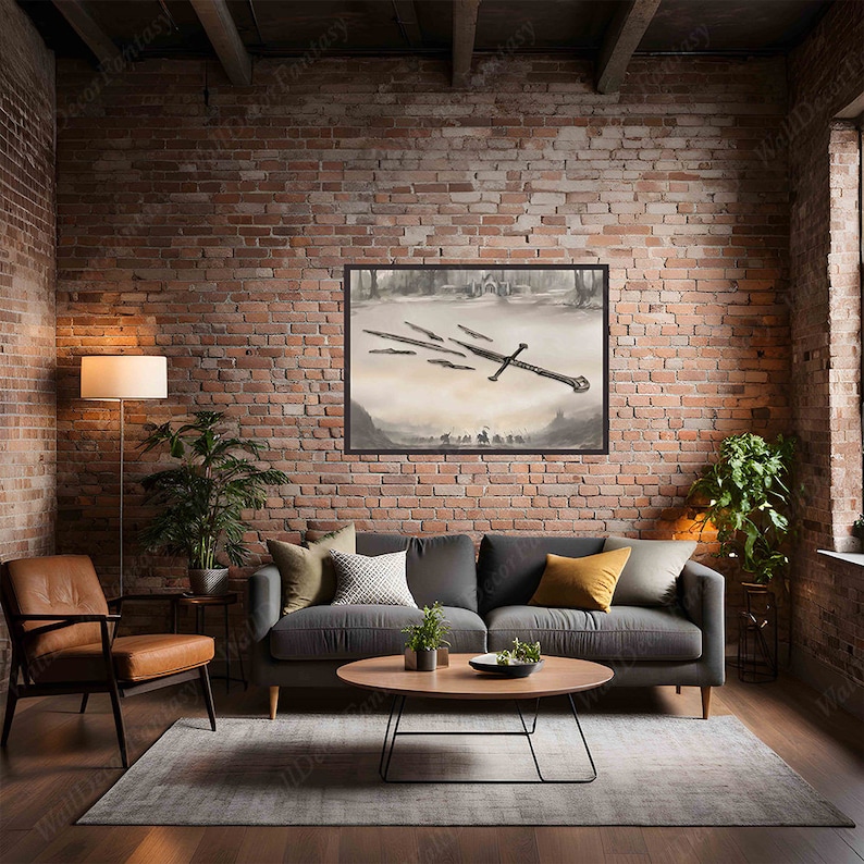 Narsil Undone Printable Wall Art Digital Download Lord of the Rings ...