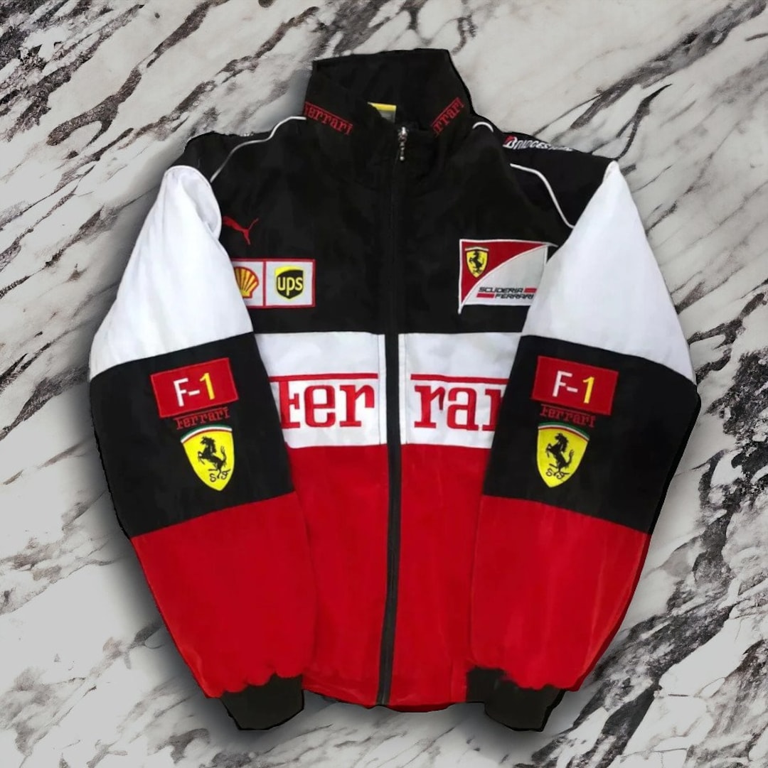 Buy Ferrari F1 Jacket, Vintage Y2K Racing Jacket Formula 1 Vintage ...
