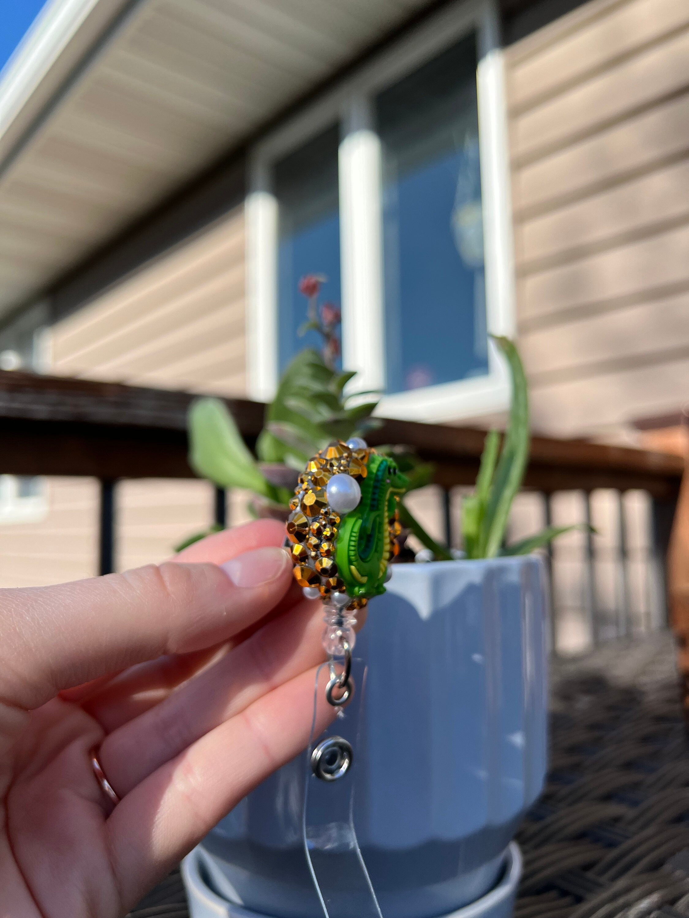 Retractable Cute Alligator Badge Reel - Etsy