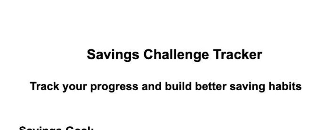 Savings Challenge Tracker | Printable Savings Planner | Money Saving ...