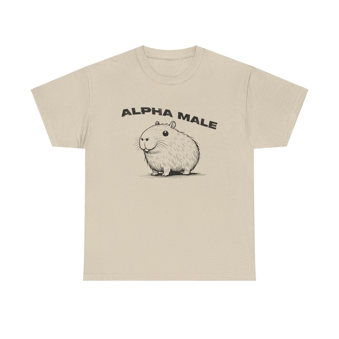 Alpha Male Tshirt, Capybara Tshirt, Alpha Male Tee, Funny Meme Tshirt ...
