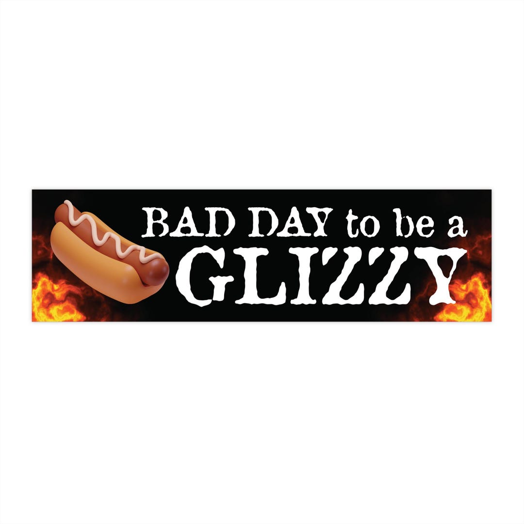 Glizzy Bumper Sticker, Hot Dog Decal, Funny Car Sticker, Joke RV Bumper ...