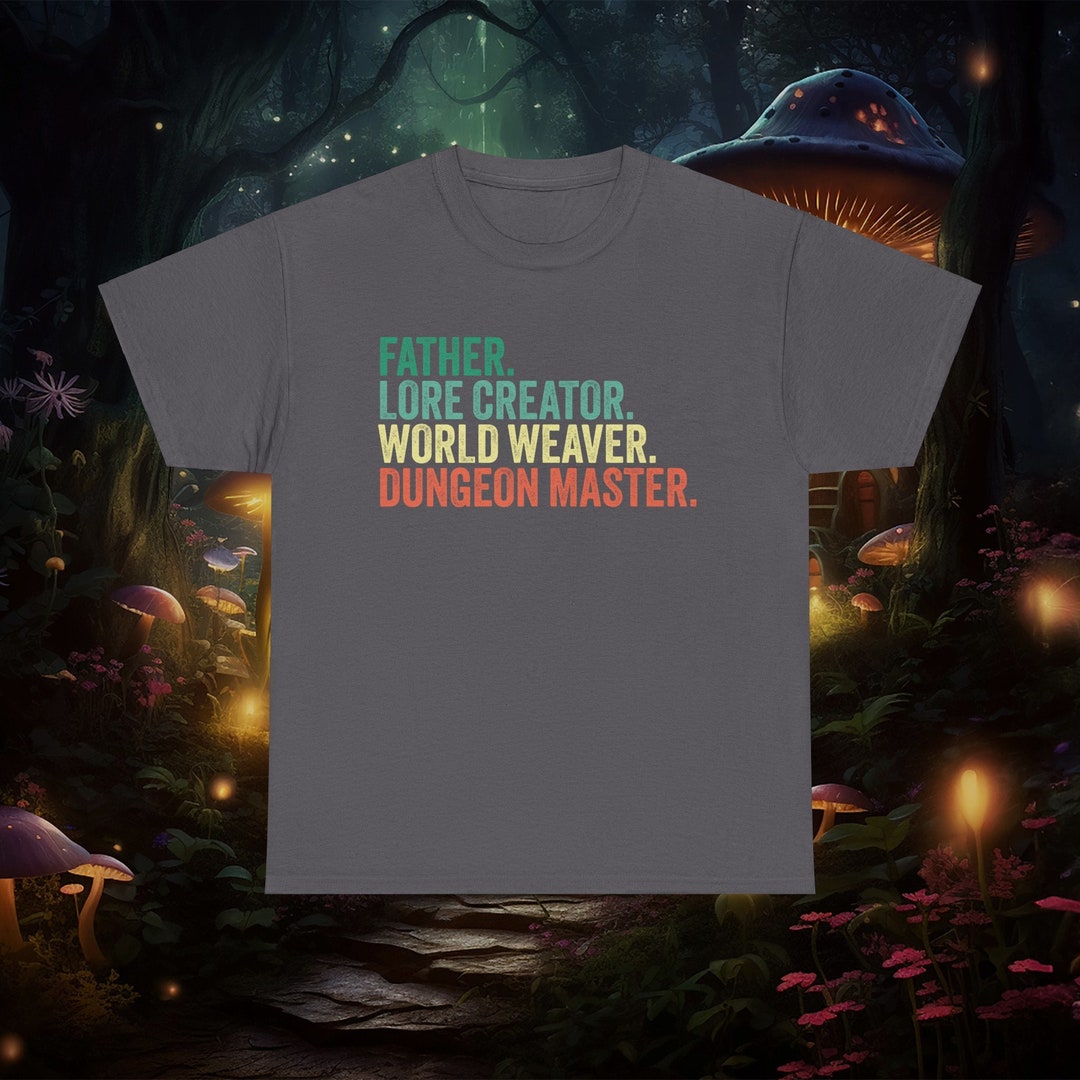 Father Dnd Tshirt, Dungeon Master Dad, DM Dad Shirt, Father's Day Shirt ...