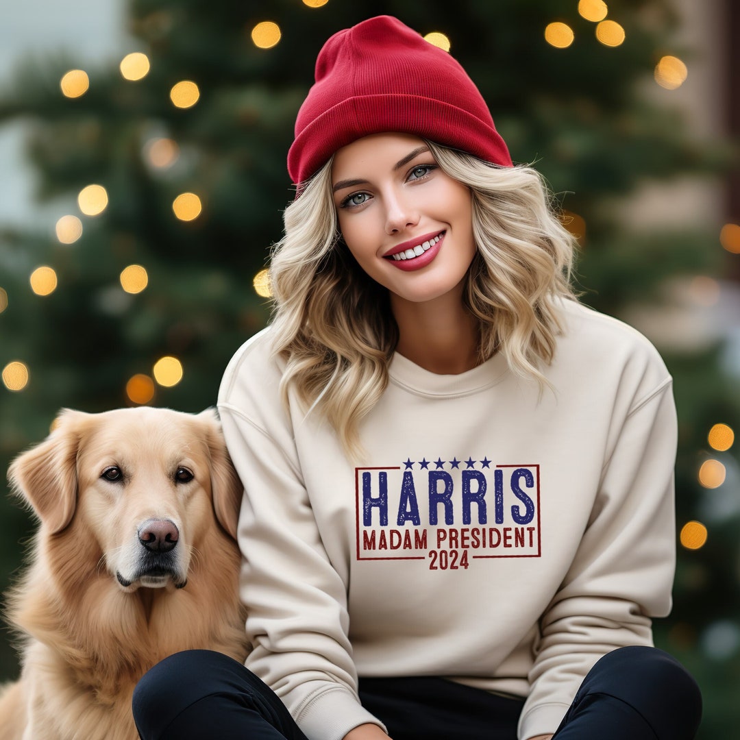Harris Madam President 2024, Kamala Harris Sweatshirt, Vote for Harris ...