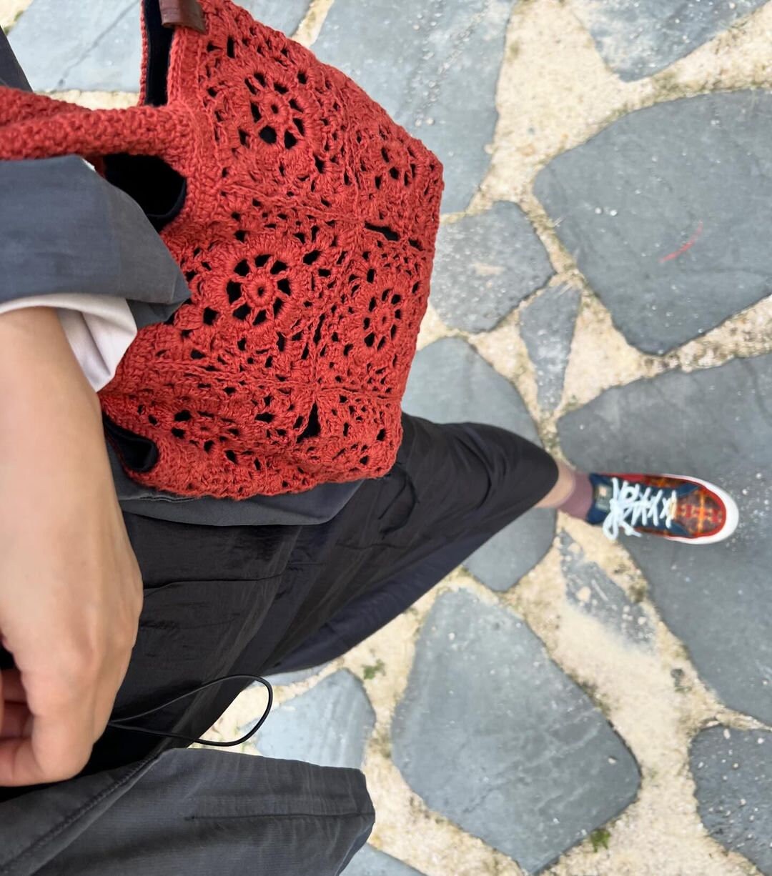 Crochet Beige Cotton Lace Handbag Daily Tote Bag Handmade Cluth Purse ...