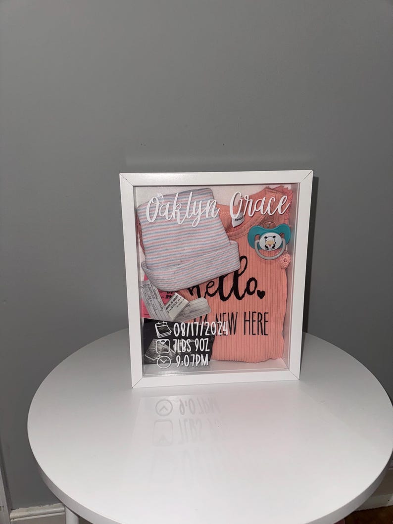 Baby Shadow Box - Etsy