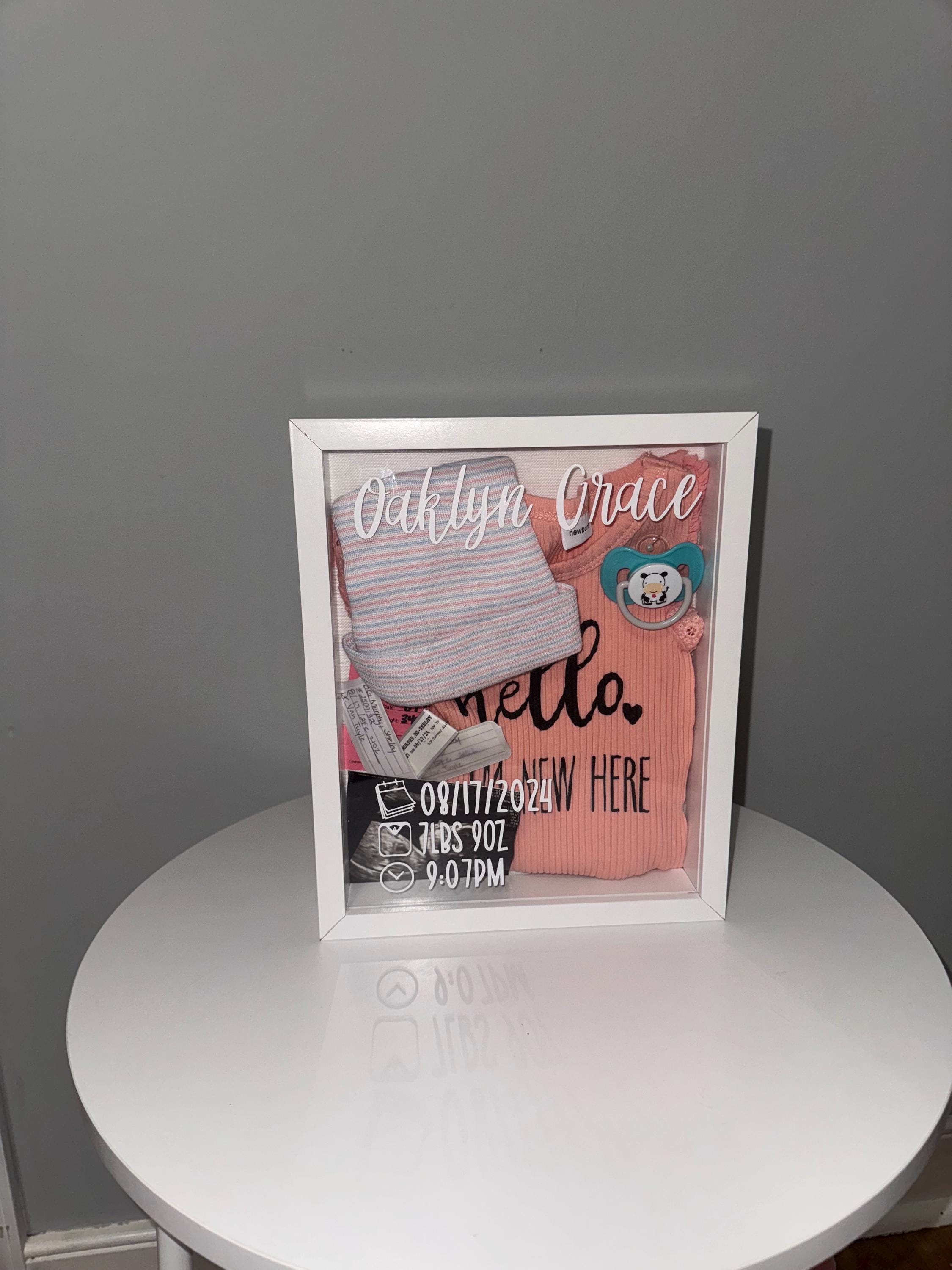 Baby Shadow Box - Etsy