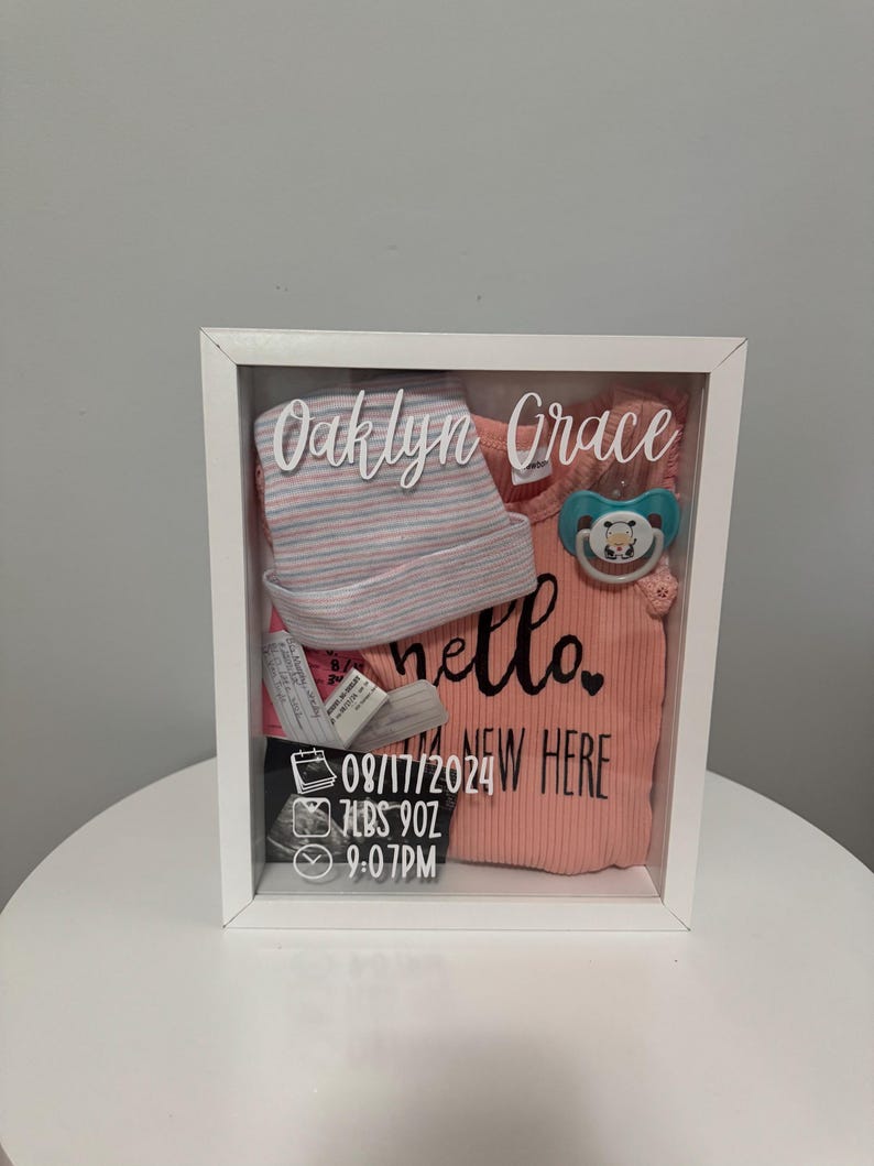 Baby Shadow Box - Etsy