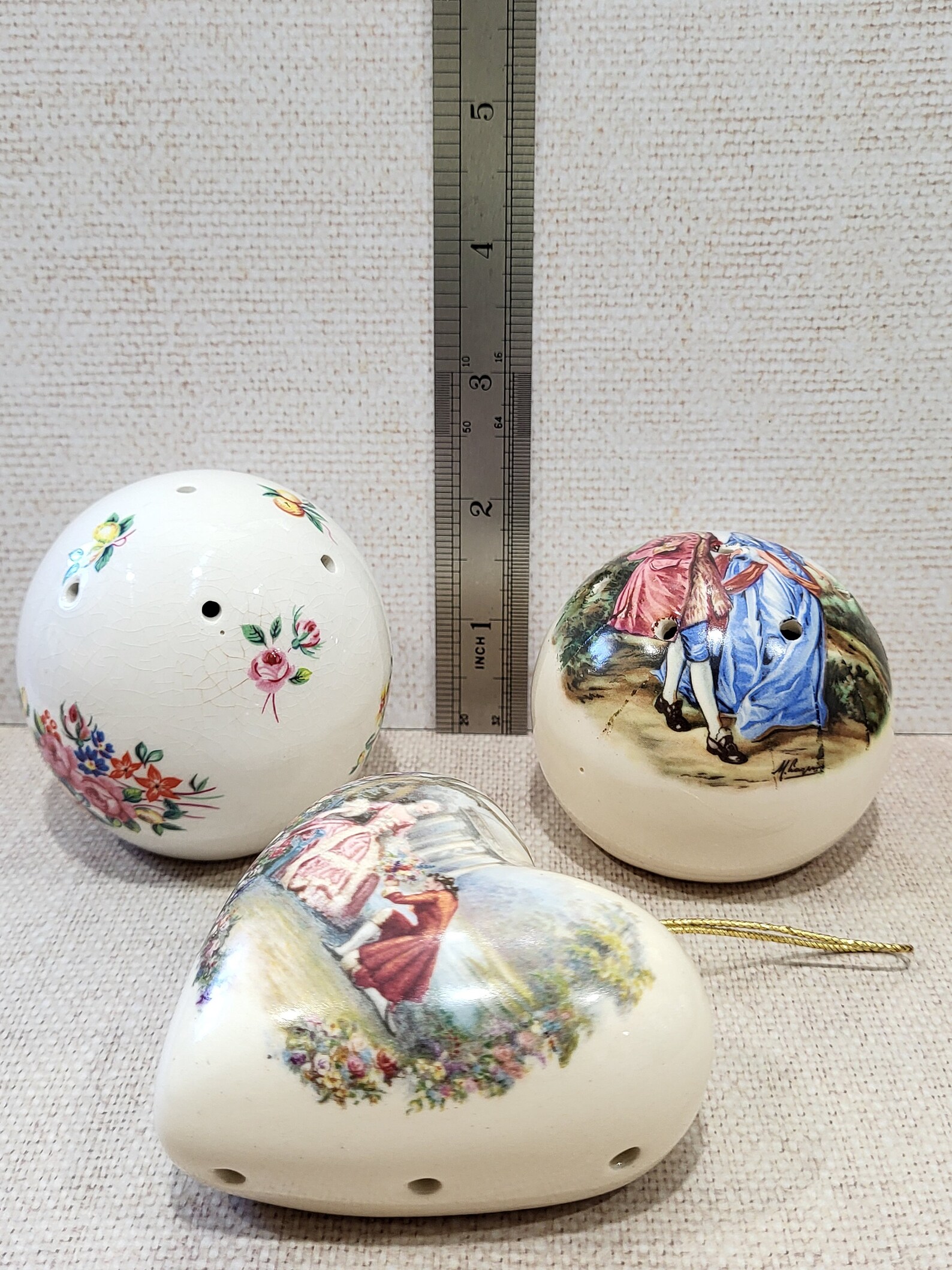 Vintage Ceramic Pomanders, Home Fragrances, Lot of 3 Pieces. - Etsy