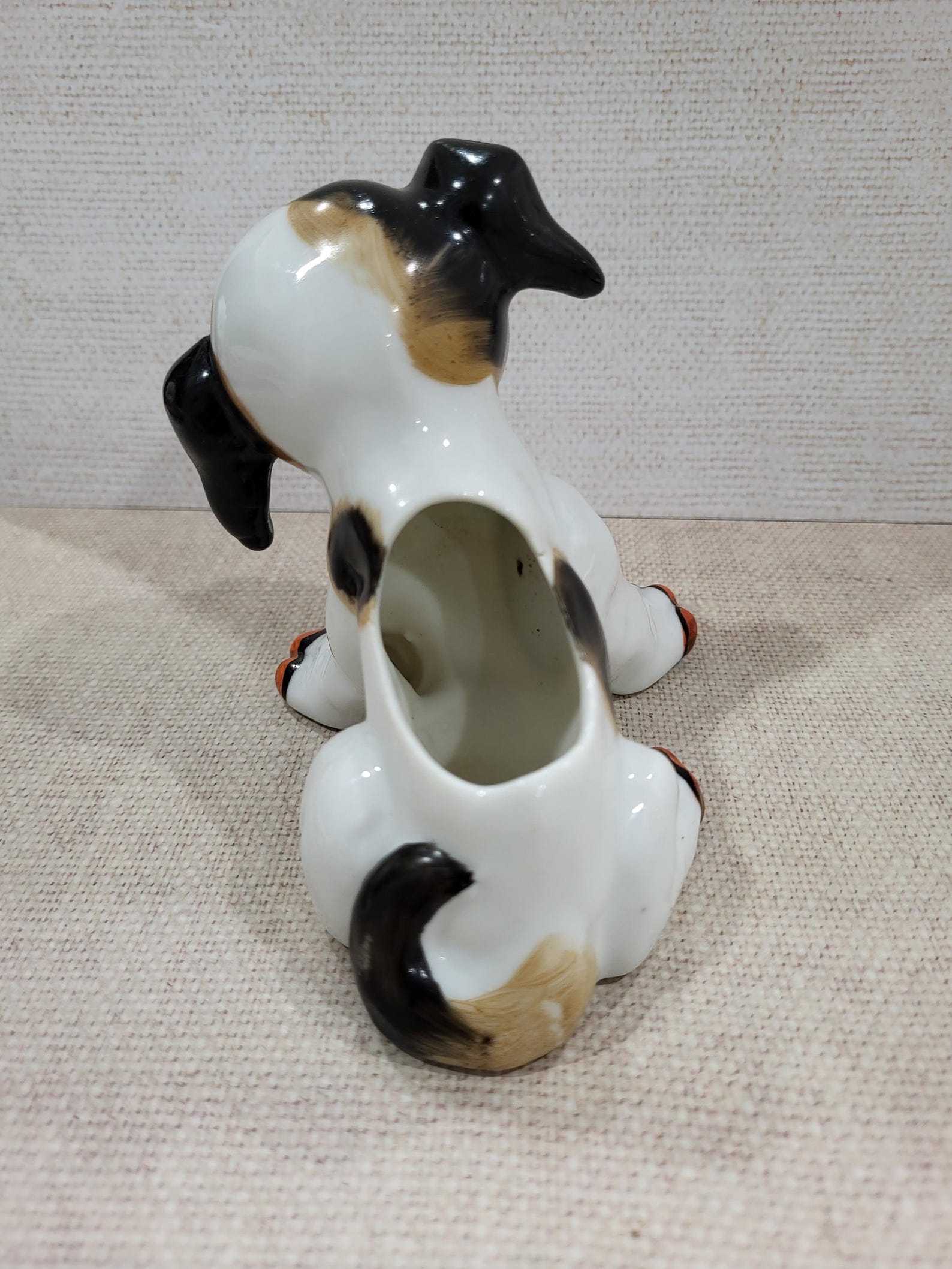 Vintage Dog Planter, Vase Dog Planter, Vintage Ceramic Dog Vase, Made ...