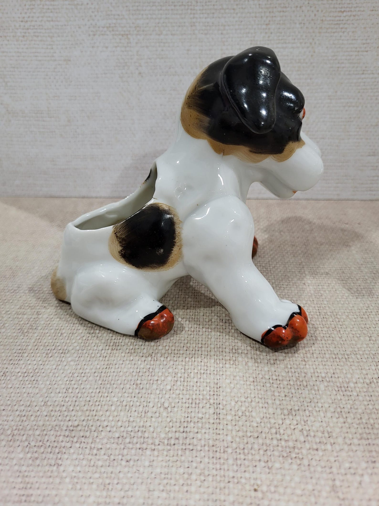 Vintage Dog Planter, Vase Dog Planter, Vintage Ceramic Dog Vase, Made ...