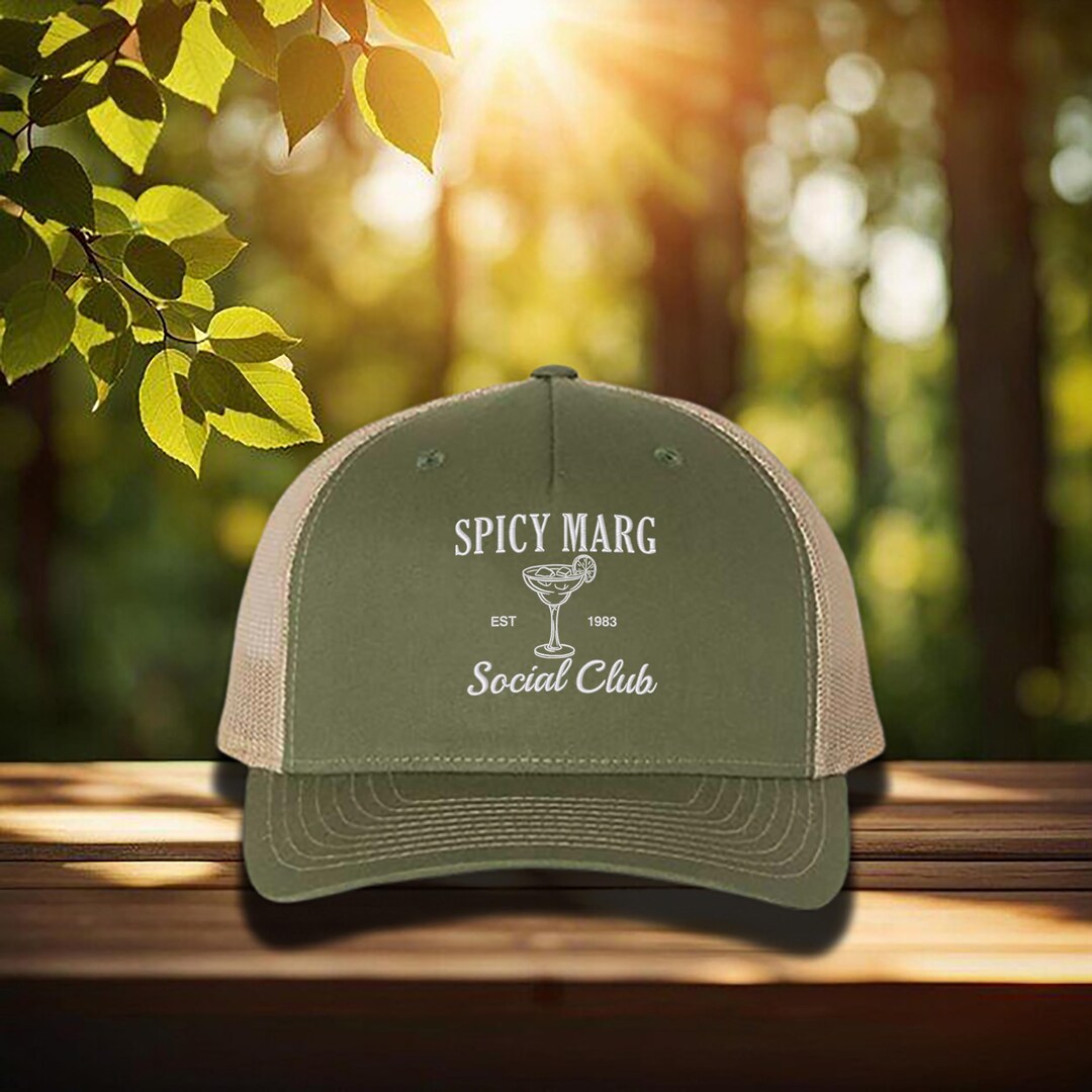 Embroidered Spicy Marg Richardson Hat, Funny Drinking Hat, Preppy ...
