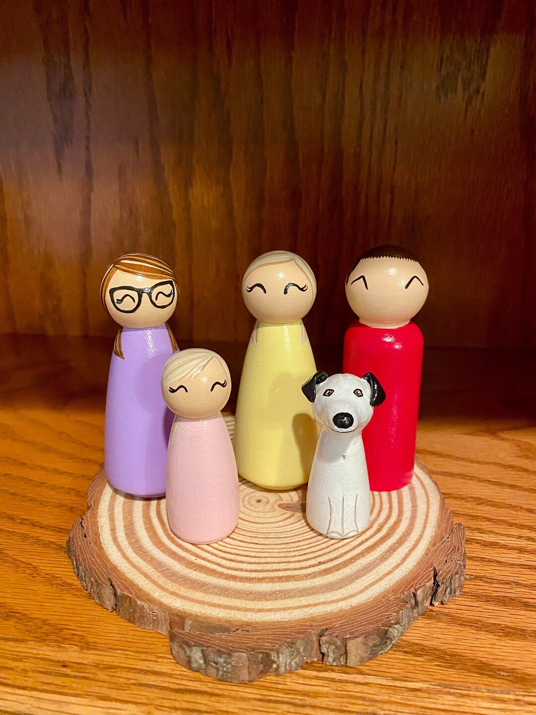Simple Custom Family Peg Doll Set Custom Peg Doll Family Peg Doll ...