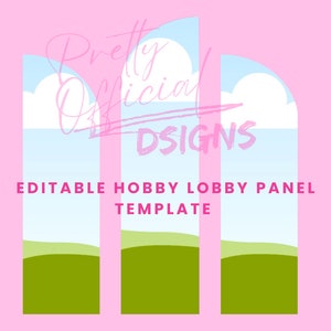 Hobby Lobby Panel Template and Mock-up| 3 Panel Arch Template | Hobby ...
