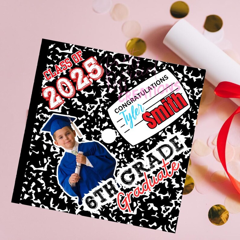 Graduation Cap Topper| Class of 2025 | Personalized Grad Keepsake ...