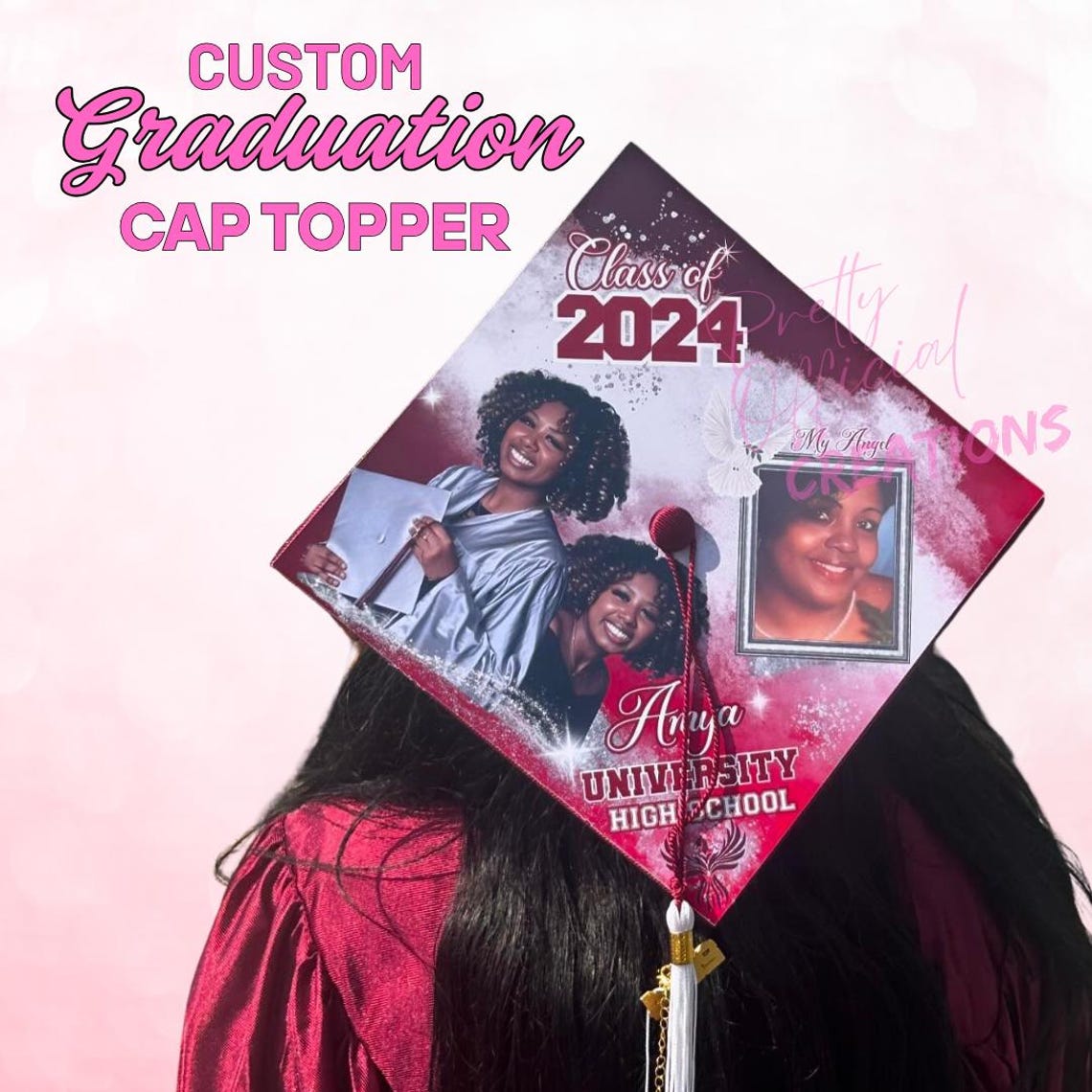 Graduation Cap Topper| Class of 2025 | Personalized Grad Keepsake ...