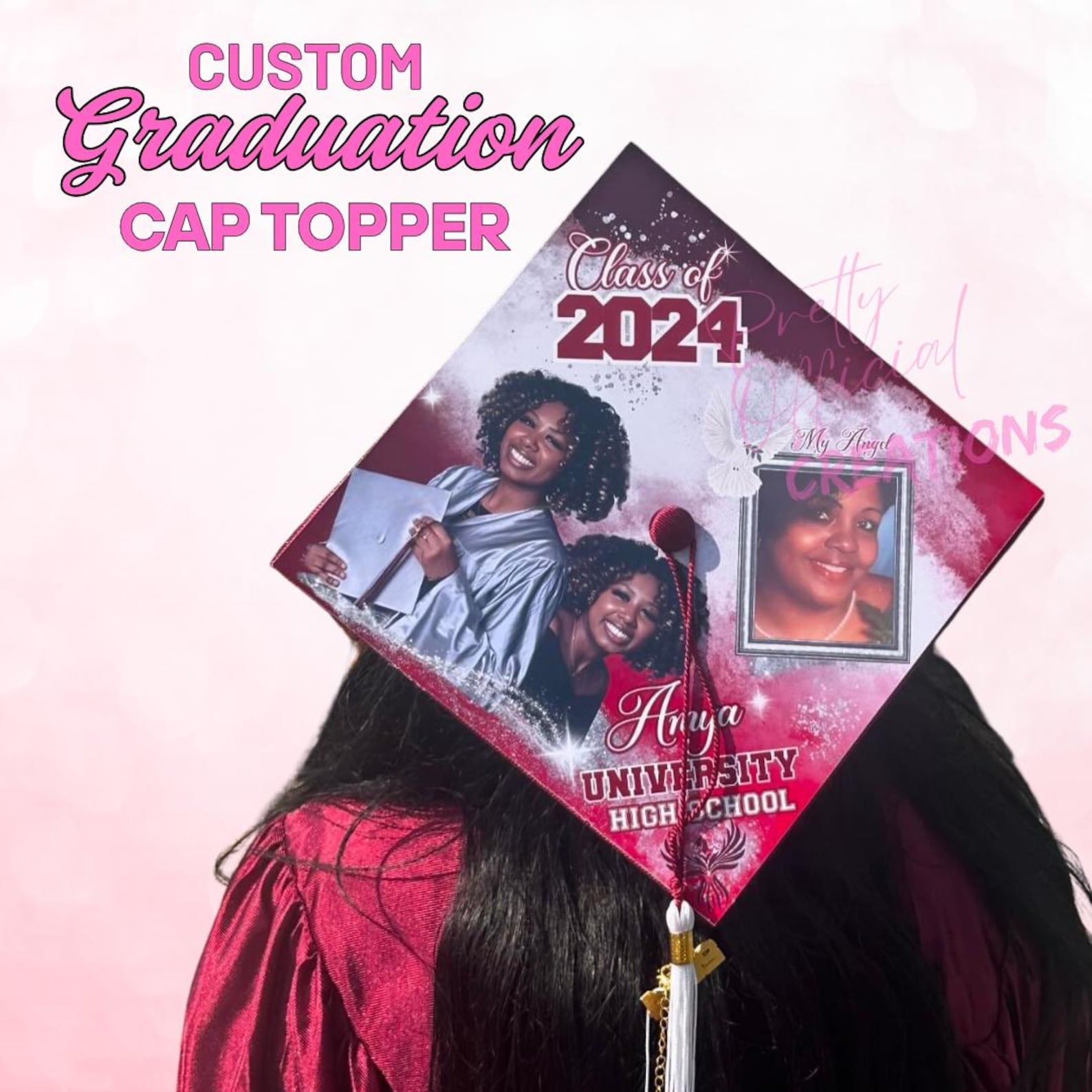 Graduation Cap Topper| Class of 2025 | Personalized Grad Keepsake ...