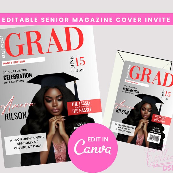Magazine Invitation - Etsy