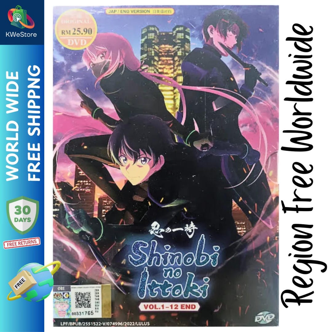 Shinobi No Ittoki Vol.1-12 END Complete Anime DVD [english Dub] - Etsy