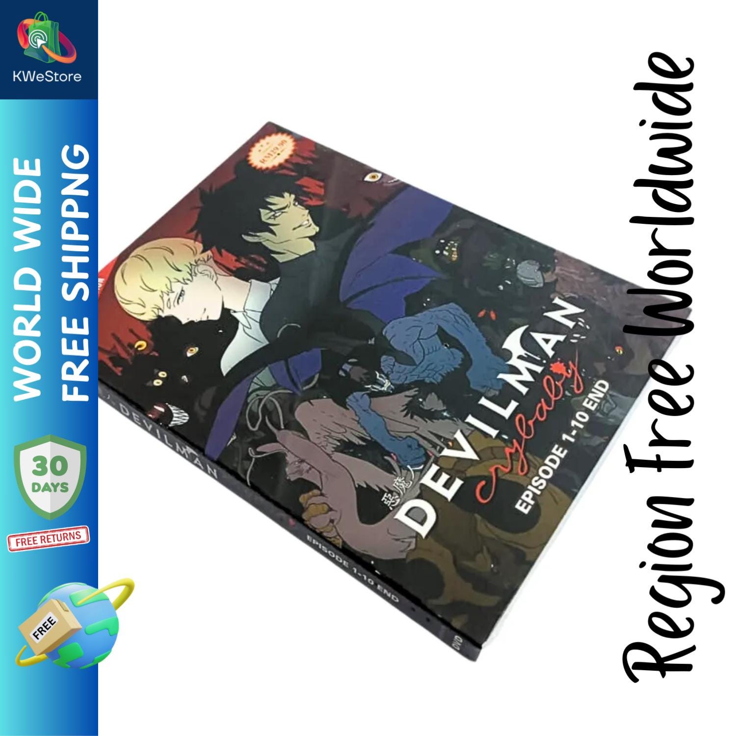 DVD Anime Devilman Crybaby vol. 1-10 End uncut Version English Dub All ...